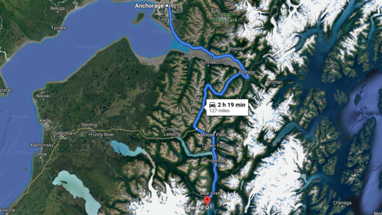 Anchorage to Seward Transportation Drive, Seward Highway Guide, How to ...